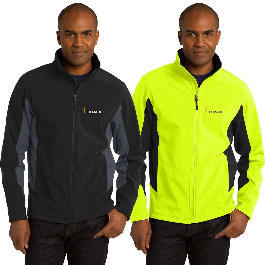 Men's Core Colorblock Soft Shell Jacket | Dematic Swag Shop